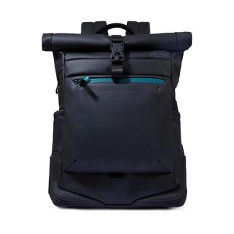Piquadro Corner 2.0 Rolltop Rucksack - - Bags - Herren - Schwarzk - ONE SIZE