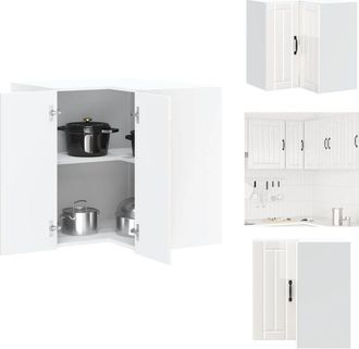 vidaXL Vidaxl - Armoire murale dangle de cuisine Lucca blanc brillant - Armoire Dangle Murale De Cuisine - Armoires Dangle Murales De Cuisine - Armoire
