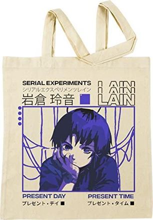 Vendax Serial Experiments Lain Darker Beige Sac à Provisions Réutilisable