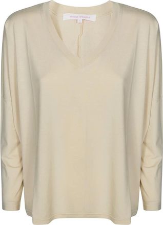 Absolut Cashmere Femme, Pulls, Beige, Taille: 42 FR Mitsy Scollo V ML Cotone