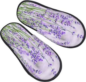 Generic L&eacute;g&egrave;re Pantoufles Hommes Fleur de lavande Maison Pantoufles Confortable Chaussons Femme pour Int&eacute;rieur Femme Homme M