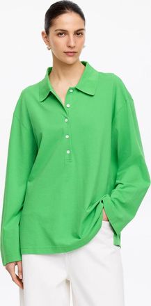 Arket Pikee-Poloshirt -Gr&uuml;n