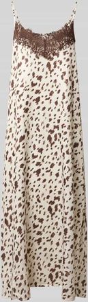Oh April Relaxed Fit Midikleid mit Spitzenbesatz