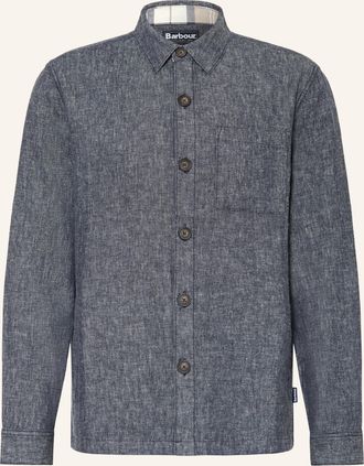 Barbour Overshirt Stillwater Mit Leinen blau