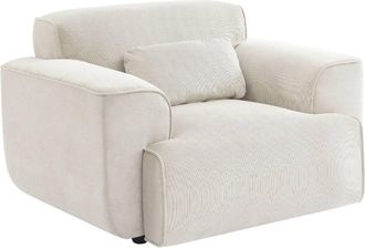 Sweeek Sweeek - Sessel mit Cordbezug, Cord, Creme