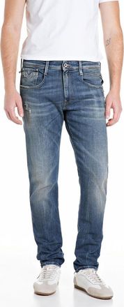 Replay Softe Jeans Anbass in dezenter Used-Optik, Slim Fit in