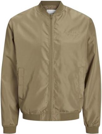 Jack & Jones JJZACK Bomber 100% Polyester, coriandre, Taille XL, Kaki, XL