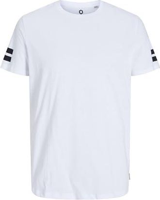 Jack & Jones 12116021 - T-Shirt - Homme - Blanc (White) - X-Large (Taille Fabricant: XL)