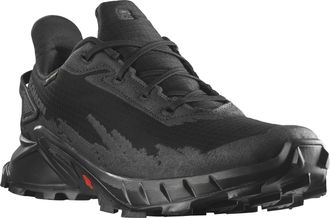 Salomon Alphacross 4 Gore-Tex Damen Trail Running Schuhe, Starker Grip, Wasserdichter Allwetterschutz, Dauerhafter Komfort, Black, 38 2/3