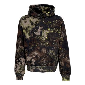 Dolly Noire Dunkle Camo Hoodie mit Fronttasche - - Sweatshirts & Hoodies - Herren - Braun - XL