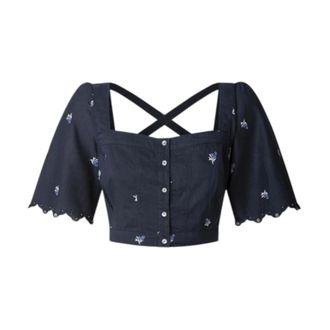 Pepe Jeans London Blumiges Sommeroberteil - - Blouses & Shirts - Damen - Blau - XS