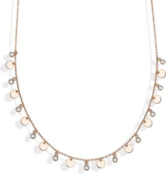 Dkeniz Dkeniz Anhänger mit Kette 925/- Sterling Silber rosévergoldet Fundament Silberkette