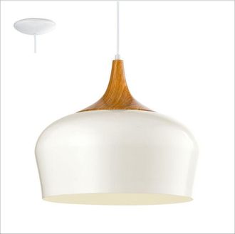 Eglo Suspension beige Obregon D35 cm - Cr&egrave;me - Beige