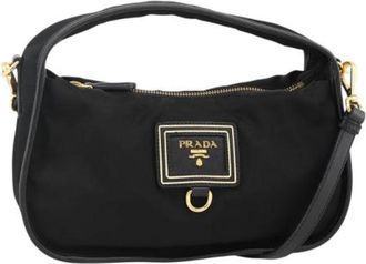 Prada Sac &agrave; main vintage en nylon Pre-owned - Femme - Pre-owned - Noir - Taille: ONE Size
