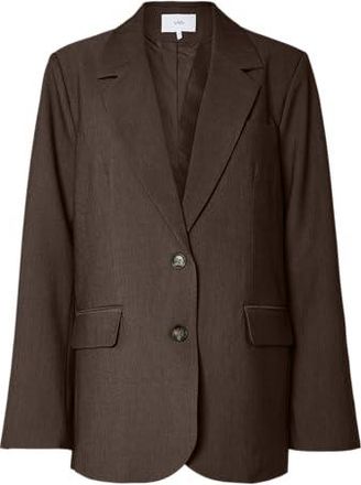 Vero Moda Yas Yasreemaj Ls Blazer Noos Yasreemaj Ls Blazer Noos pour Femme (1 pi&egrave;ce), Chocolat, 42