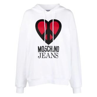 Moschino Damen, Sweatshirts & Hoodies, Wei&szlig;, XSGr&ouml;&szlig;e