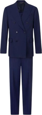 Brooks Brothers Homme, Costumes, Bleu, Taille: XL Costume Crois&eacute; en Laine Vierge Tiss&eacute;e