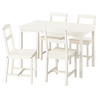 IKEA HAUGA / HAUGA Tisch und 4 St&uuml;hle