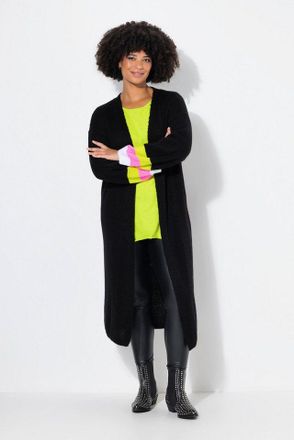 Angel Of Style Cardigan Long-Strickjacke R&uuml;cken Peace-Motiv offene Form