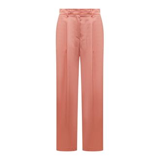 Forte_Forte High-Waisted Hose - - Trousers - Damen - Rosa - M