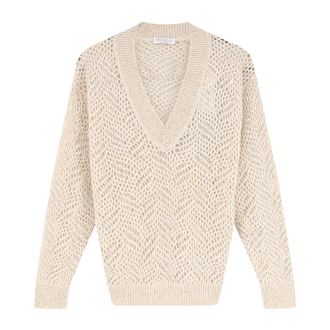 Brunello Cucinelli Pullover - - Knitwear - Damen - Beige - L