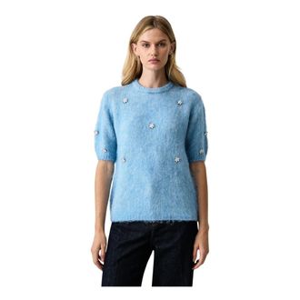 Silvian Heach Pull Relyon - Femme - Pulls - Bleu - Taille: 40 FR