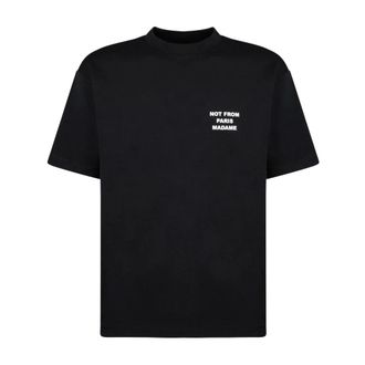 Dr&ocirc;le de Monsieur Homme, Tops, Noir, Taille: XL T-shirt &agrave; Slogan