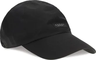 Gucci A004XJ4HBKR Logo-Embroidered Baseball Cap - Black