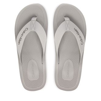 Calvin Klein Zehentrenner Calvin Klein Logo Webbing Strap HM0HM02106 Grau