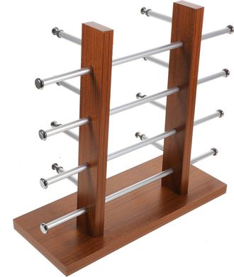 Garneck Vintage Brillenhalterständer Aus Holz Sonnenbrillen Organizer Für 8 Paare Stabiler Brillenständer Für Zuhause Und Geschäfte