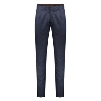 Moorer Slim Fit Hose mit elegantem Taschen-Detail - - Trousers - Herren - Blau - M