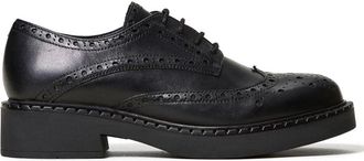 Twin-Set Schn&uuml;rschuhe aus Leder - Schwarz