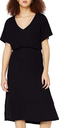 Lee Cooper Damen Rib Dress Lässiges Kleid, Schwarz, XS