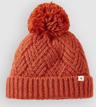 Rip Curl Premium Reg Pom Pom Beanie rust
