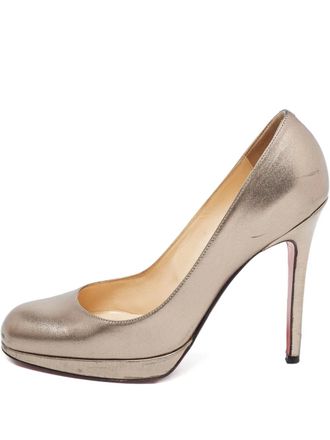 Christian Louboutin escarpins métallisés à plateforme