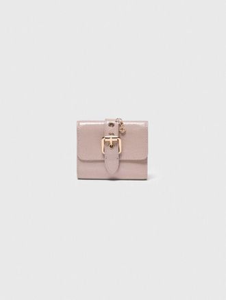 Maje Portefeuille Miss M En Cuir Naplak - Beige - Maje