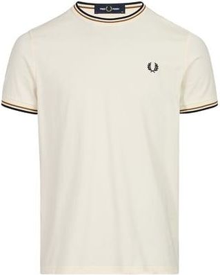 Fred Perry T-shirt uni &agrave; col rond en coton