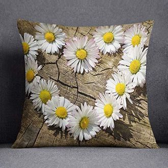 Bonamaison Le Jardin du Lin Kissenhüllen, Cotton, Mehrfarbig, 45x45