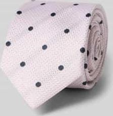 Olymp Seidenkrawatte aus reiner Seide mit Logo-Patch (6,5 cm)