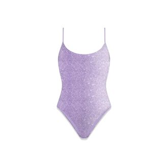 MC2 Saint Barth Lurex Damen Badeanzug Einteilig - - Swimwear - Damen - Lila - L