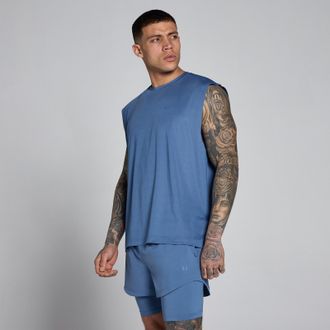 MyProtein D&eacute;bardeur oversize en mesh MP Hybrid homme - Bleu ardoise - XS