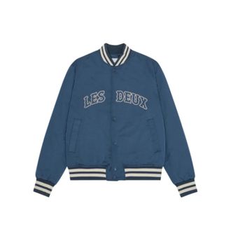 Les Deux Homme, Vestes, Bleu, Taille: S Manteaux