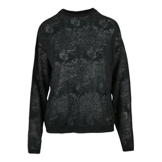 Fabiana Filippi Femme, Pulls, Noir, Taille: 40 FR Tricot Ras du Cou