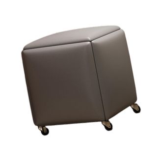 Generic Mehrzweck-Sitz/Tritthocker, stapelbare Hocker mit Rollen, Fu&szlig;hocker-Schminkstuhl, for Balkon, Innenhof, B&uuml;ro, Schlafzimmer(Color 2,45x45x46cm)