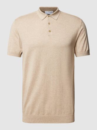 Selected Poloshirt mit kurzer Knopfleiste Modell BERG