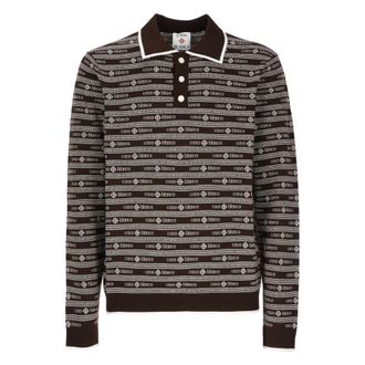 Casablanca Three Buttons Polo - - Knitwear - Herren - Braun - XL