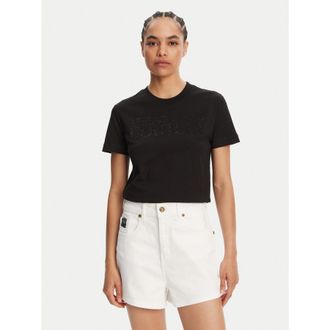 Versace Jeans Couture T-Shirt 78HAHS04 Schwarz Regular Fit