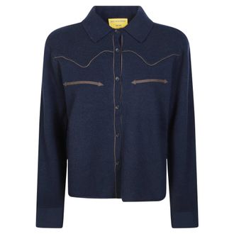 Guest In Residence Cropped Western Shirt - - Blouses & Shirts - Damen - Blau - S