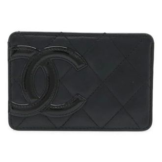 Chanel Porte-cartes professionnel Pre-owned - Femme - Pre-owned - Noir - Taille: ONE Size