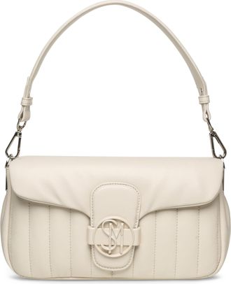Steve Madden Damen Bpeachy Quilted Triple Compartment Crossbody Umh&auml;ngetasche, Vanille